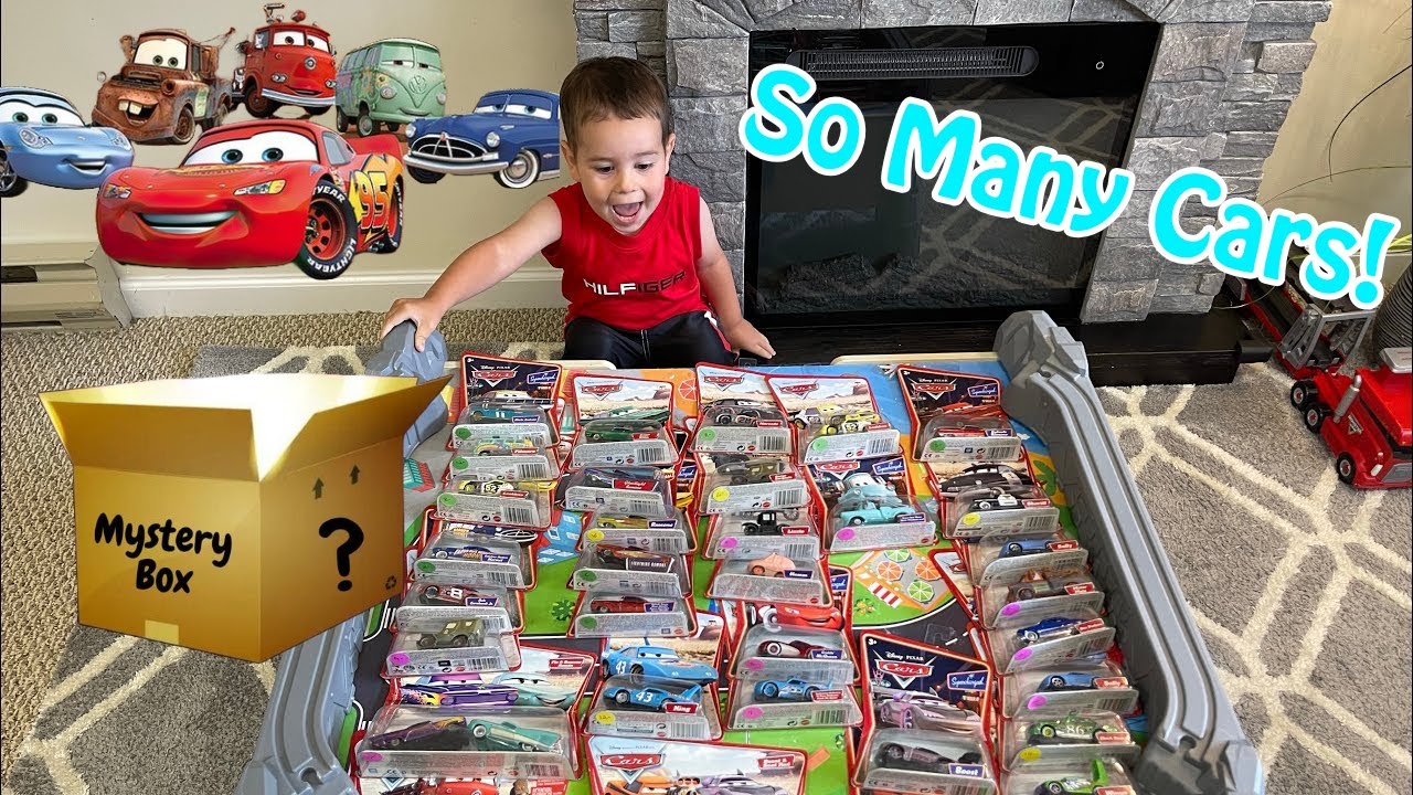 Unboxing a Mystery Box Full of Disney Diecast Cars! | RARE CARS INSIDE ...