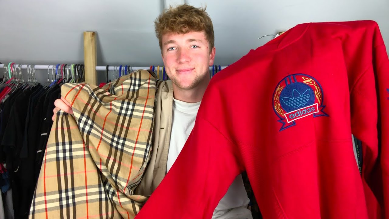 Trip To The Thrift #70 RARE ADIDAS FIND AND MORE BURBERRY - YouTube