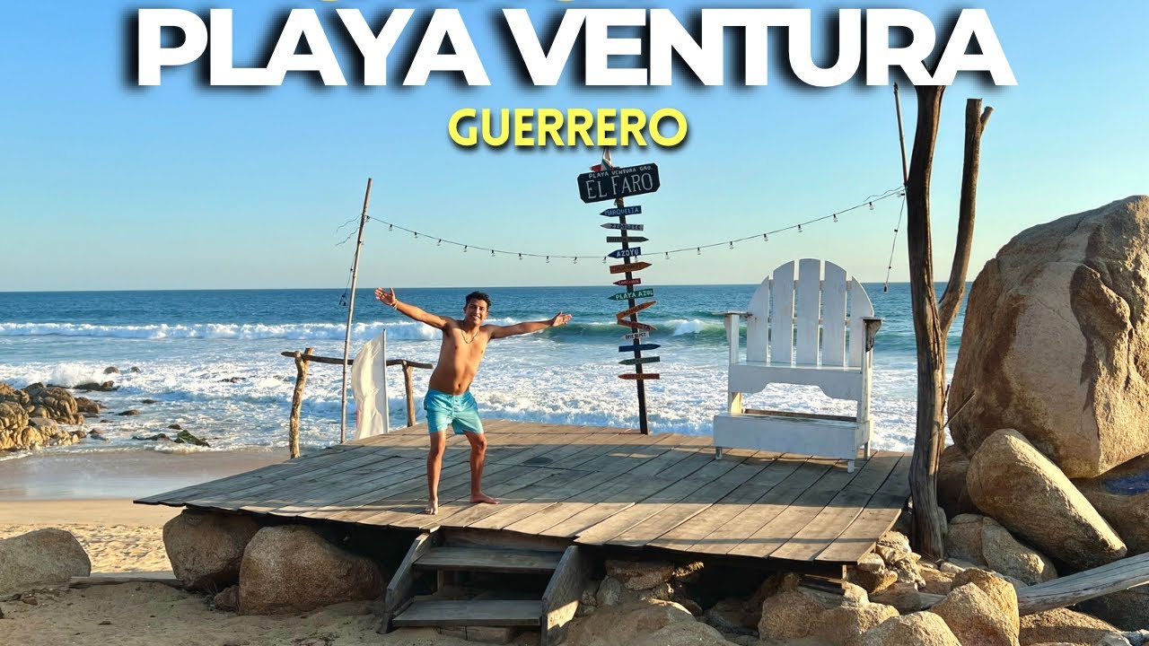 PLAYA VENTURA en la costa chica de GUERRERO 🏖️ ¿mejores que Acapulco ...