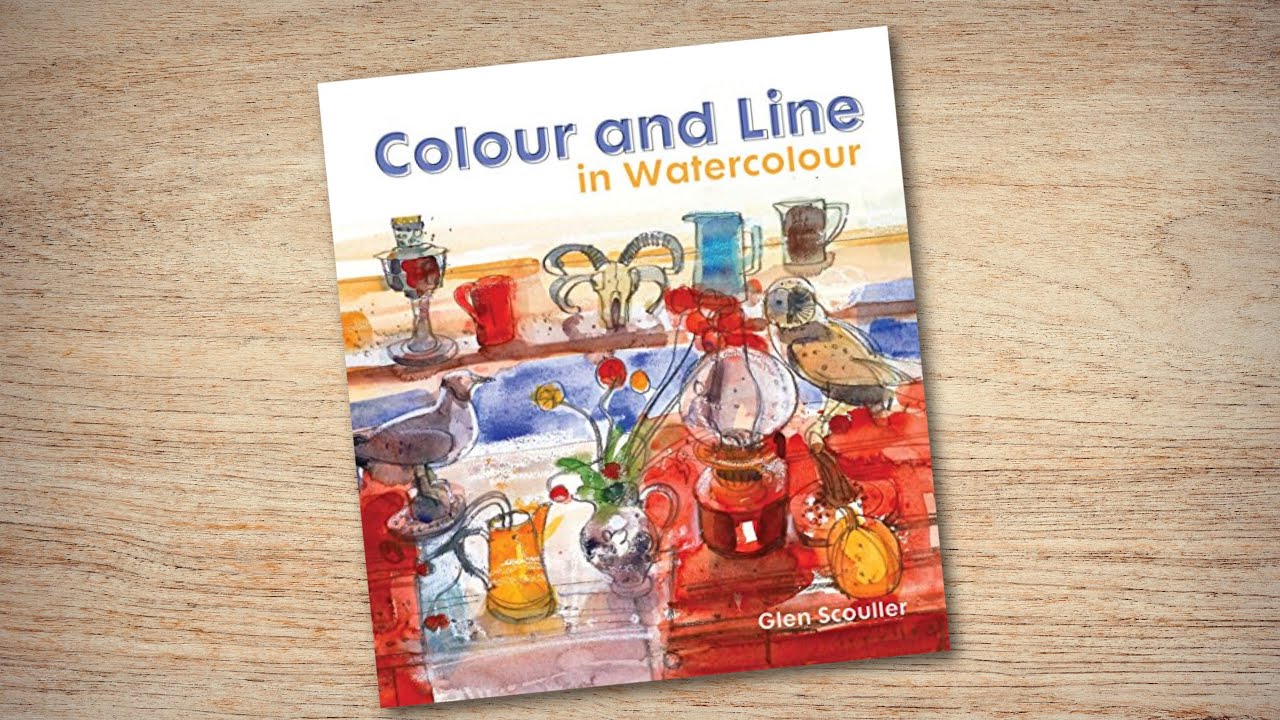Colour and Line in Watercolour by Glen Scouller (book flip) - YouTube