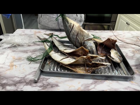 How Haitien salted fish to preserve and dry . Old fashioned way/ koman ...