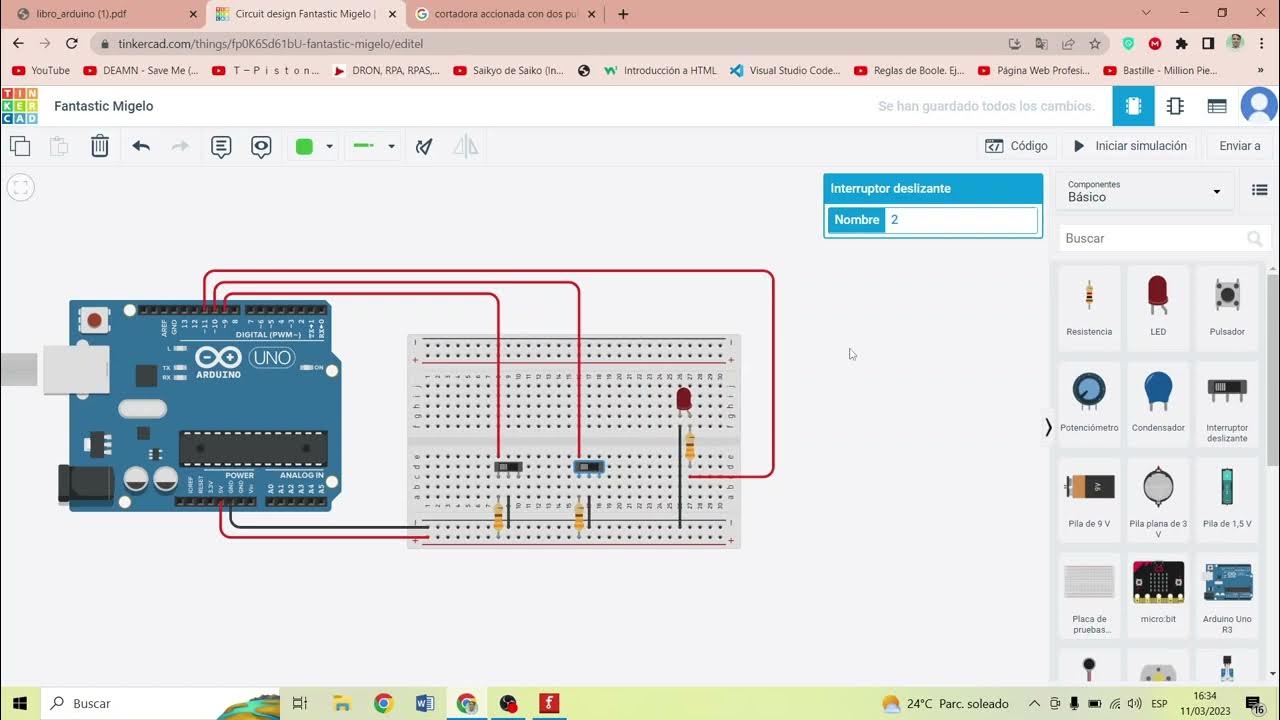 Ejercicio 1 Pag 69 Libro Tinkercad - YouTube