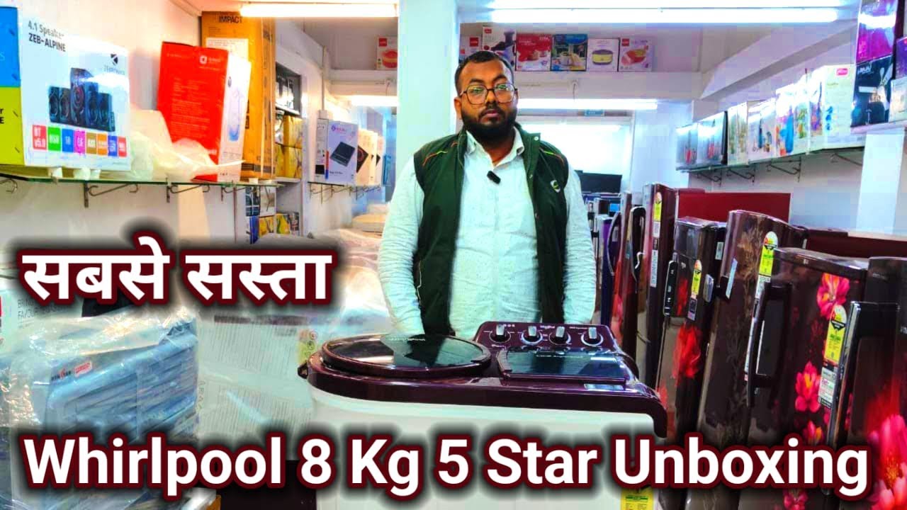 Whirlpool 8 kg 5 Star unboxing and review Best Washing Machine 2024 # ...