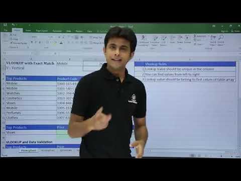 Excel learning- Vlookup Rules:- chapter-42 - YouTube