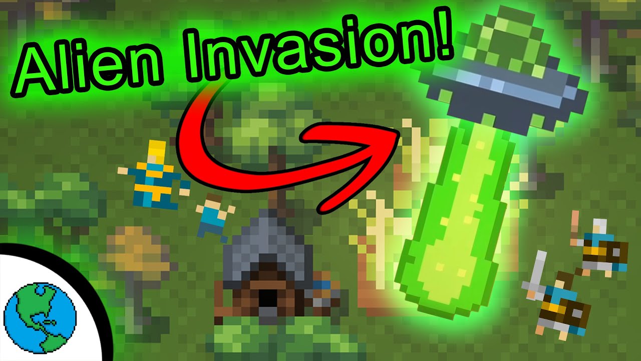 4 Races Fight For Survival Against Aliens Invading! -WorldBox - YouTube