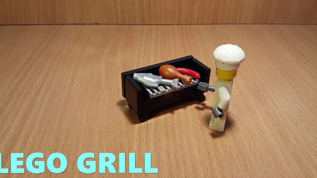 Lego build grill - YouTube