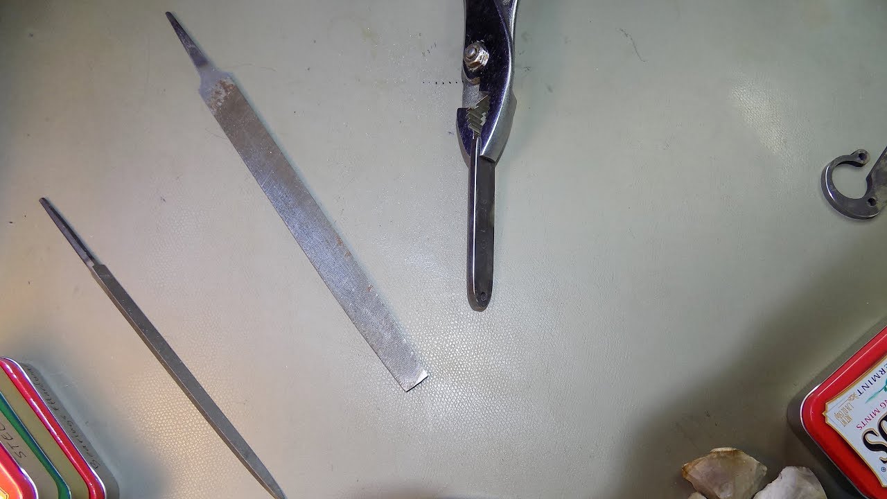 1095 Striker Decarb Layer removal and File Test - YouTube