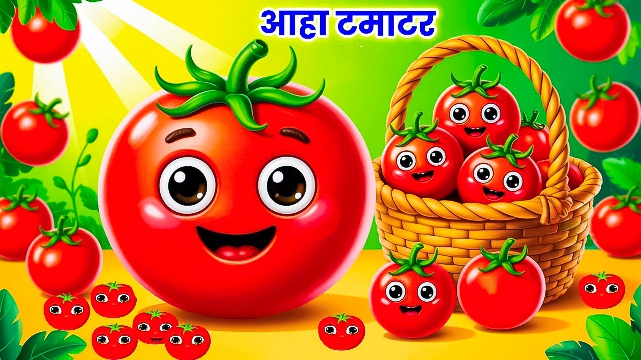 आहा टमाटर | Aaha Tamatar Bade Mazedar | आहा टमाटर बड़े मज़ेदार ...