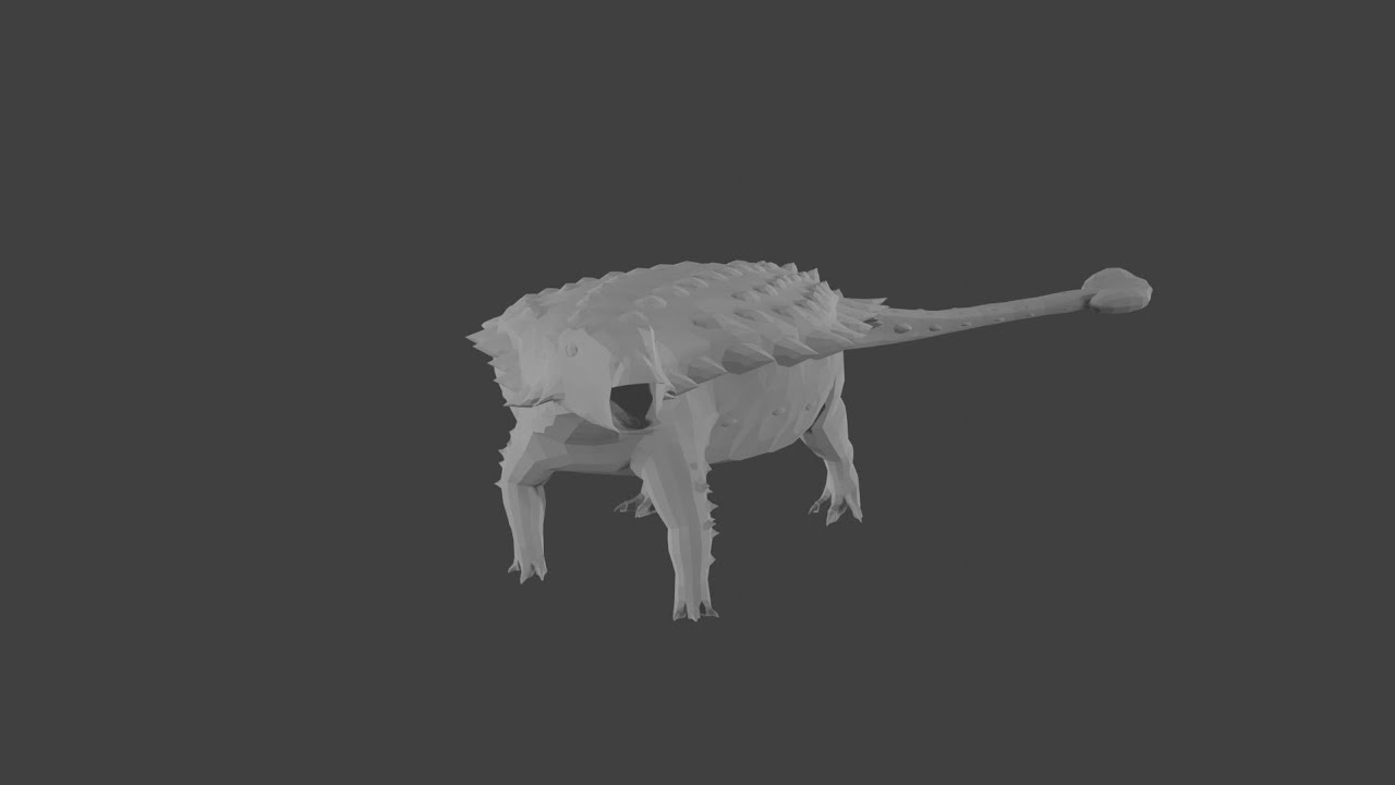 Pinacosaurus (Base mesh) - Blender Showcase - YouTube