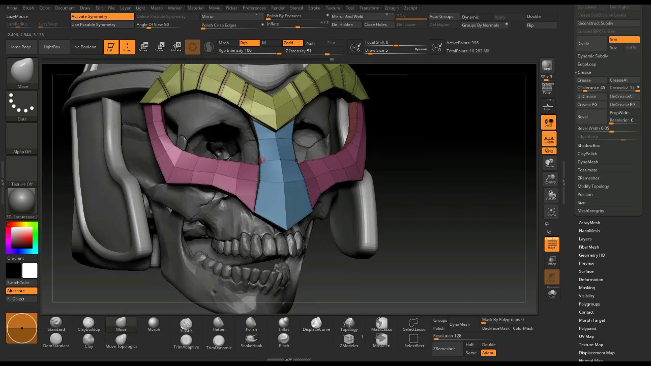 Making Werewolf in Zbrush Part 2 by Dragon Queen - YouTube