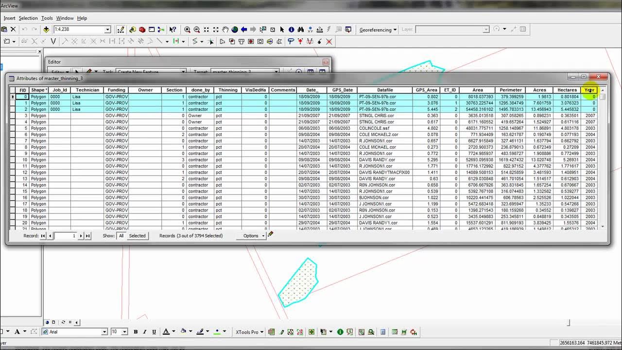 Extracting Part of a Date Field in an ArcMap attribute table - YouTube