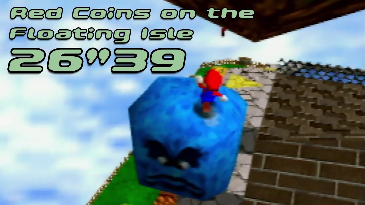 Super Mario 64 - Red Coins on the Floating Isle 26"39 (26"36 IGT) - YouTube
