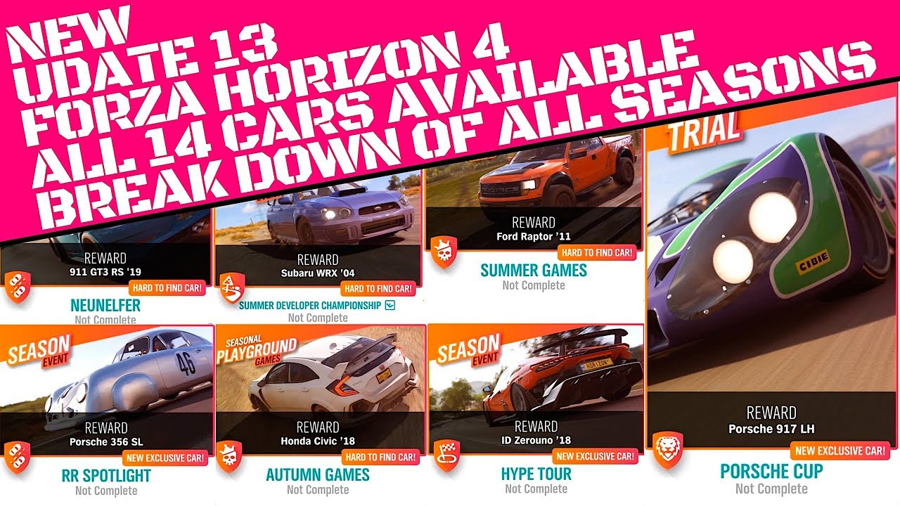 Forza horizon 4 update 13 - duckmzaer