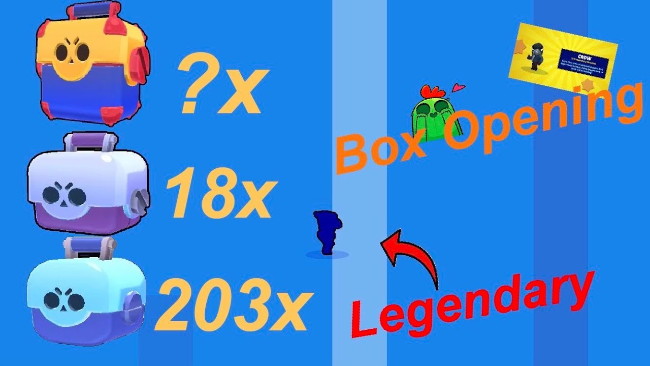 UNLOCKING LEGENDARY! 200 Brawl Box Opening Brawl Stars 2019: New ...