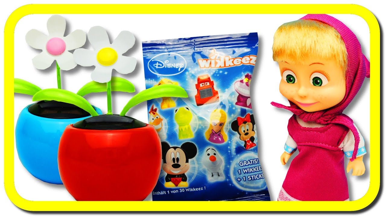 Disney Wikkeez Blind Bags Spielzeug öffnen mit MASCHA - YouTube