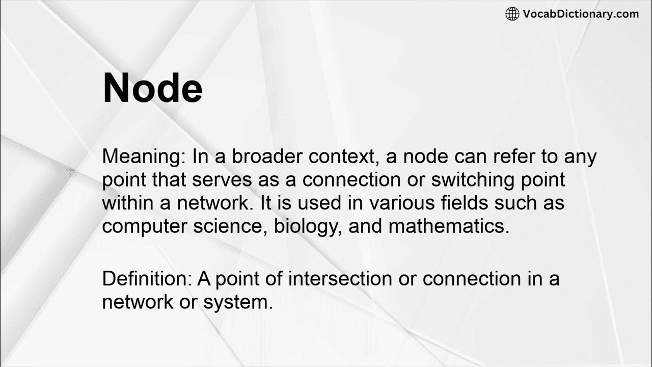 Node Meaning - YouTube