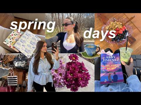SPRING DAYS IN MY LIFE: solo days, retail therapy, reading outside, sunday reset & spring vibes