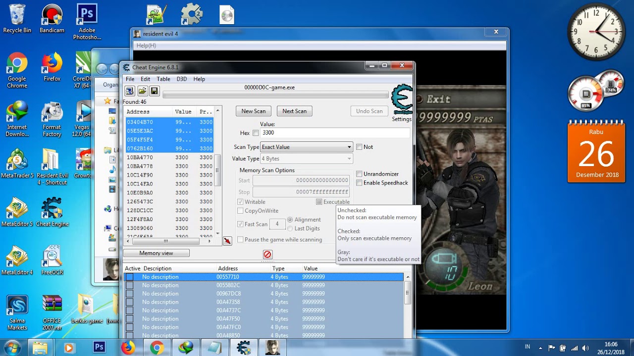 99999999 PTAS | Resident Evil 4 PC With cheat Engine - YouTube