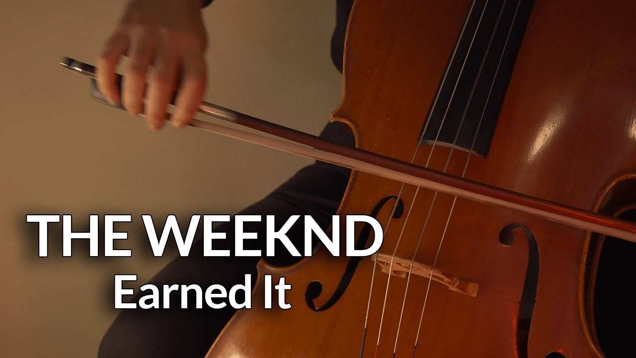 The Weeknd - Earned It (Cello Instrumental Cover) - YouTube