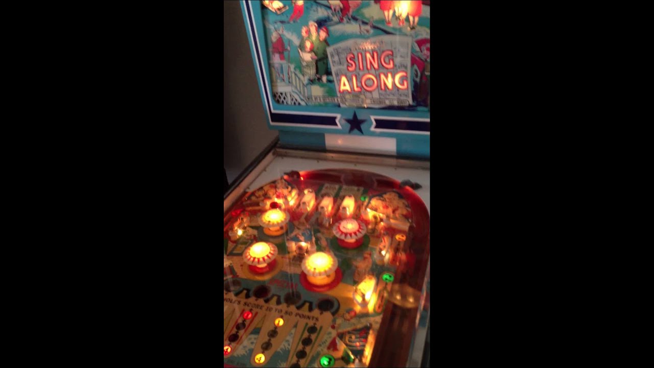 Sing Along GOTTLIEB pinball 1967 - YouTube