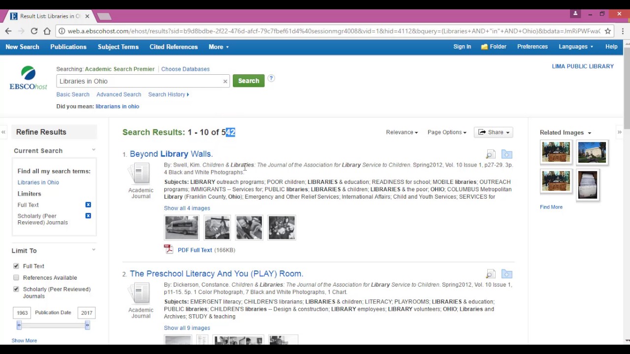 Using Academic Search Premier - YouTube