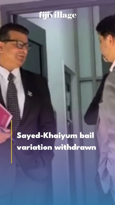 Sayed-Khaiyum bail variation withdrawn - YouTube
