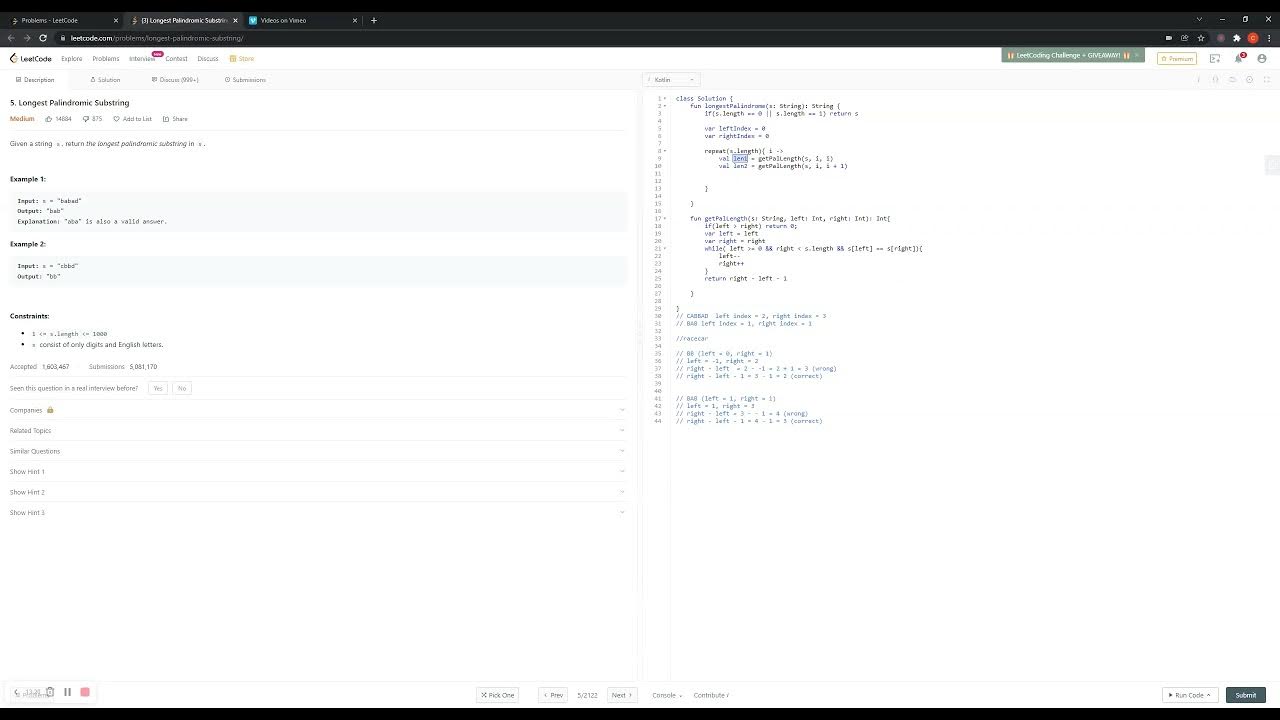 Kotlin Leetcode Longest Palindromic Substring YouTube kotlin-leetcode-longest-palindromic-substring-youtube