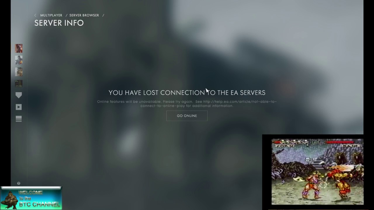 Battlefield 1 - EA lost Connection :( - YouTube