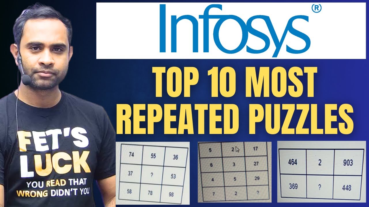 Infosys Puzzle Questions | Previous year Questions | System Engineer ...