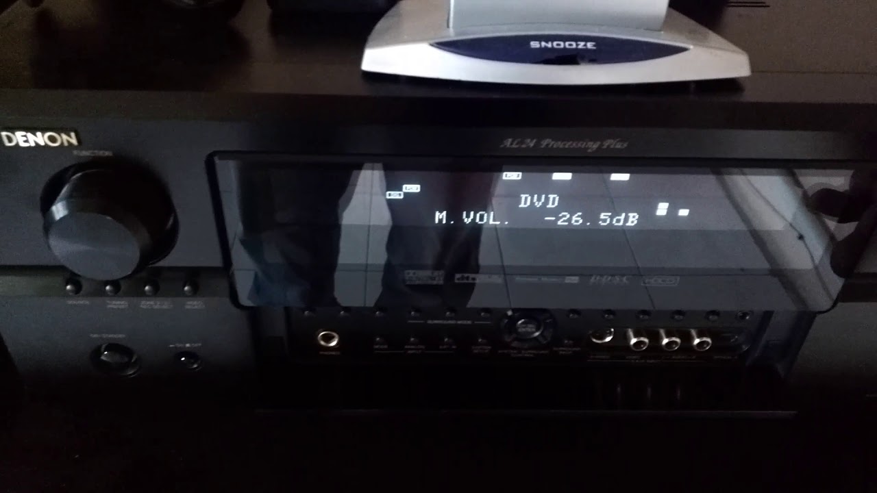 Denon receiver avr 3805 y torres boston acoustic - YouTube