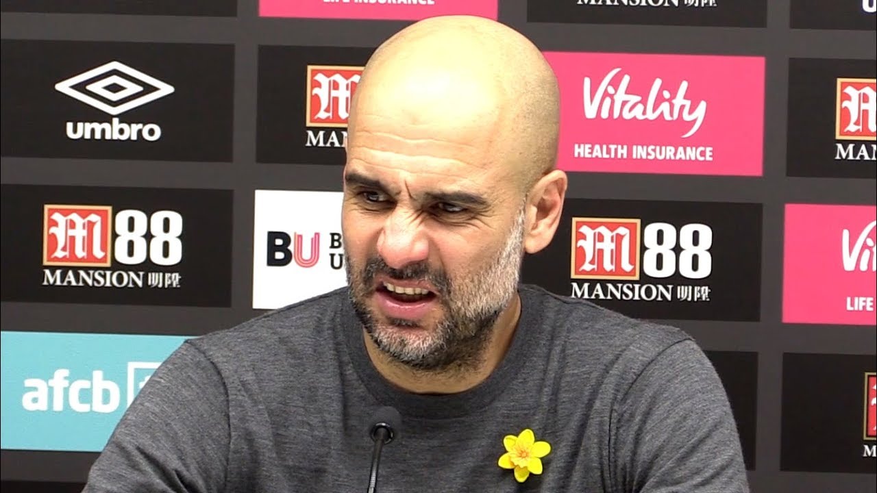 Bournemouth 0-1 Manchester City - Pep Guardiola Full Post Match Press ...