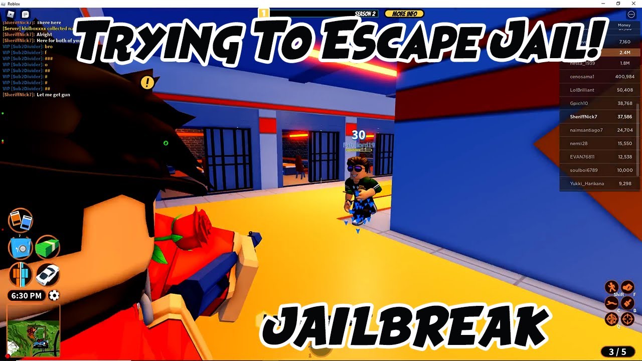 Escaping Jail to Rob! Roblox Jailbreak! - YouTube