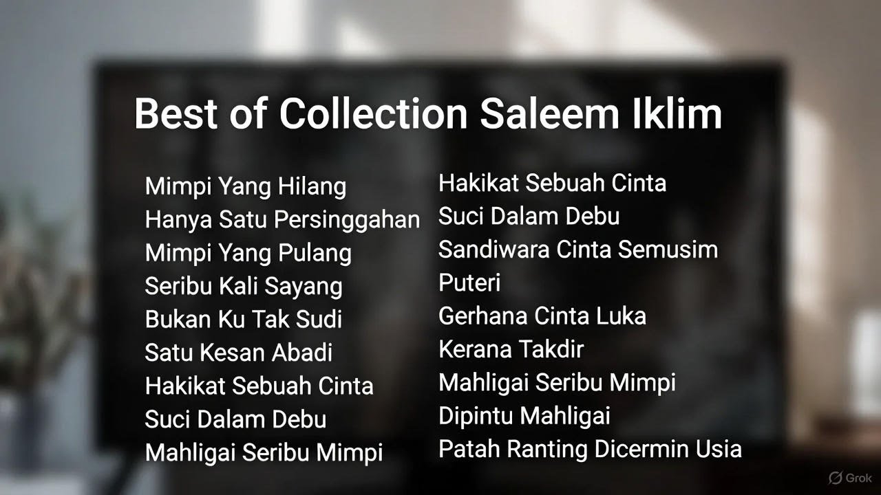 Full Album Saleem Iklim Best Rock Of Malaysian - YouTube