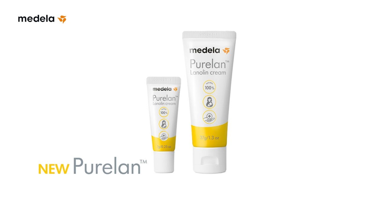 NEW Medela Purelan™ Lanolin nipple cream (60s) - YouTube