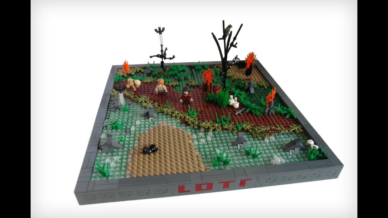 LEGO Lord Of The Rings MOC - The Dead Marshes - YouTube