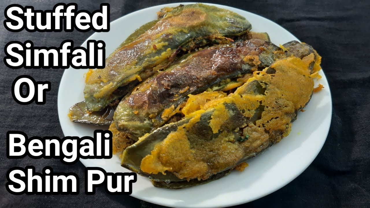 Stuffed Simfali Or Bengali Shim Pur | Stuffed Simfali Recipe ...