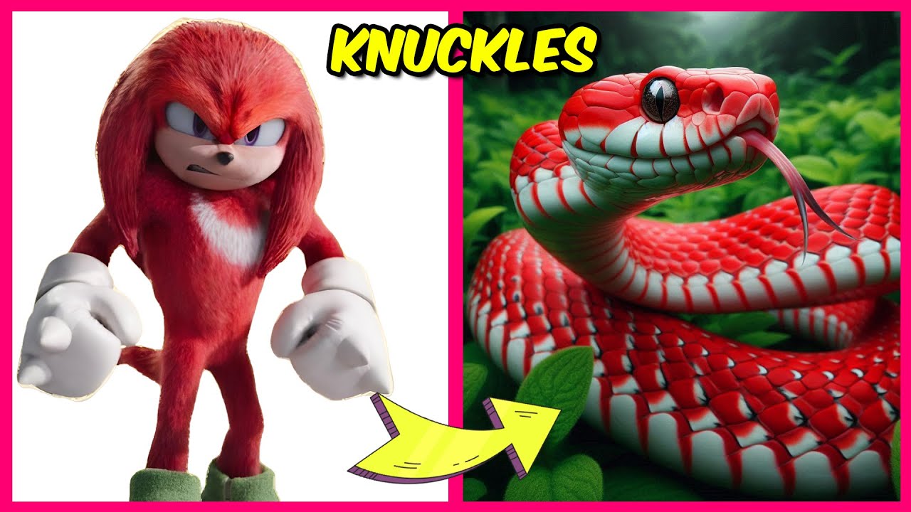ALL SONIC the Hedgehog 3 Characters as SNAKES and Their Favorite Movies ...