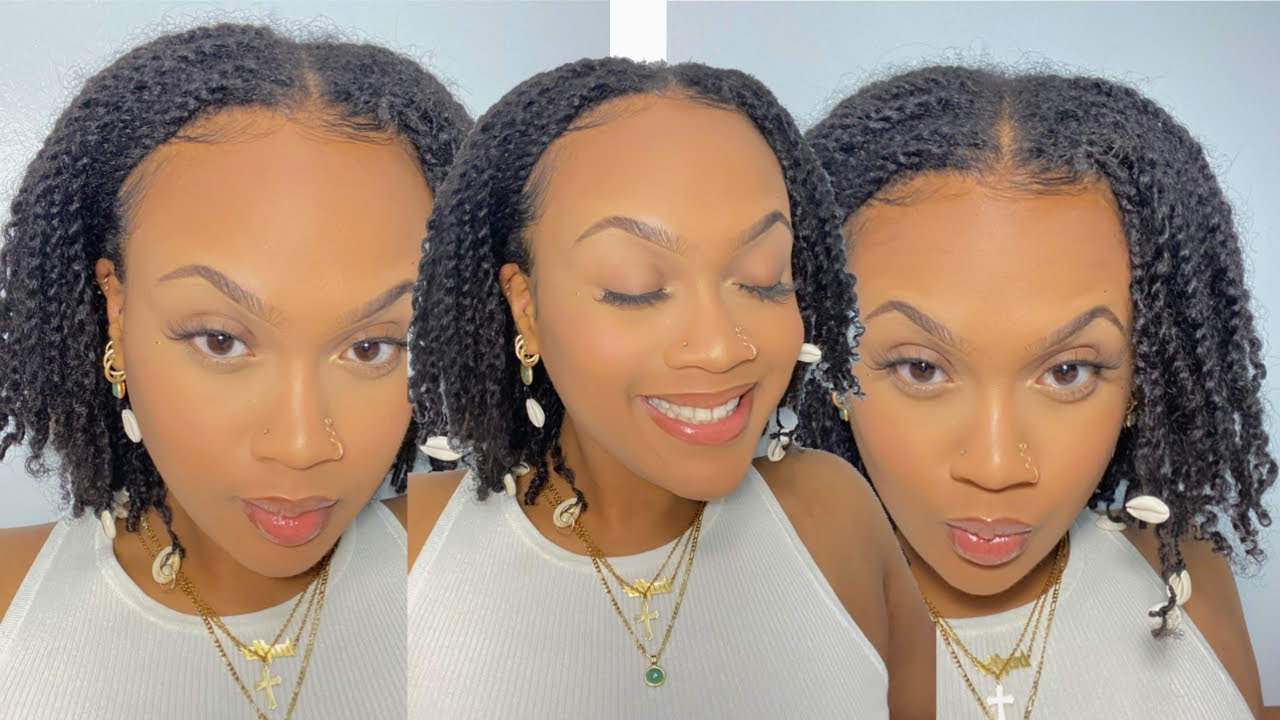 easy styles for mini twists & starter locs!! ft. Ana Luisa!! - YouTube
