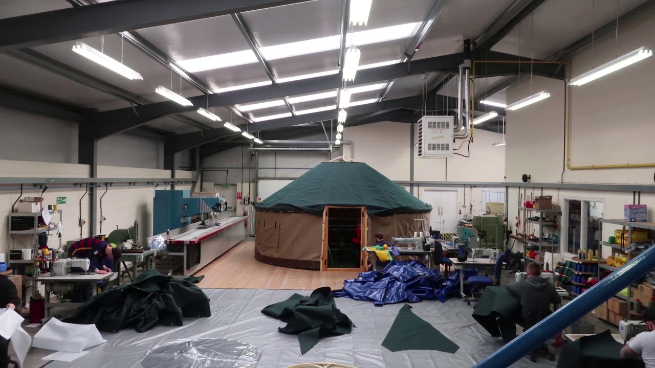 Making the Yurt - Montrose Rope and Sail & Dragonfly Yurts - YouTube