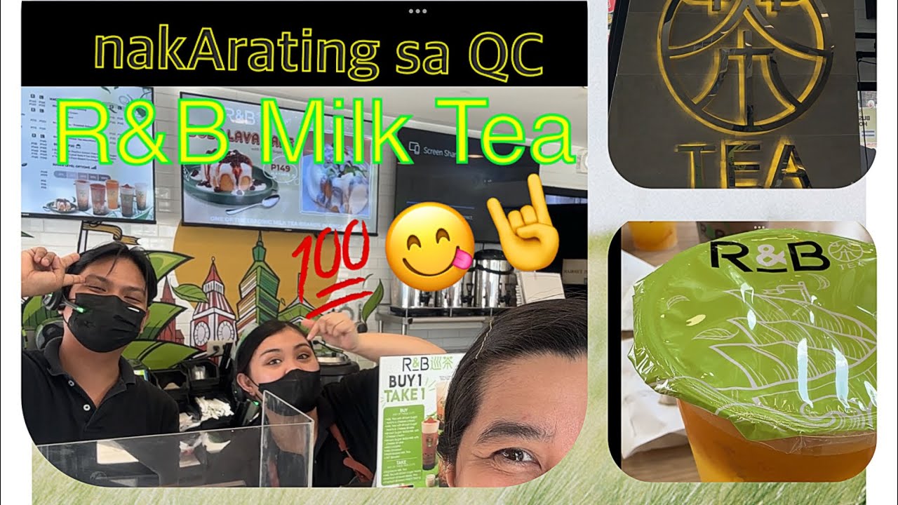R&B Milk Tea b1t1 drinks with chewy boba pearls😋🤘 - YouTube