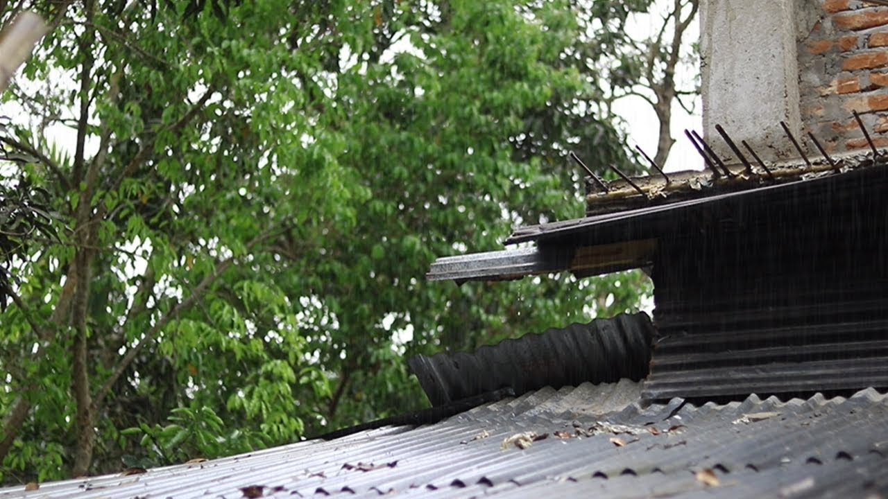 Soft Tin Roof Rain Sounds For Relaxing Or Deep Sleeping | 10 Hours Rain ...