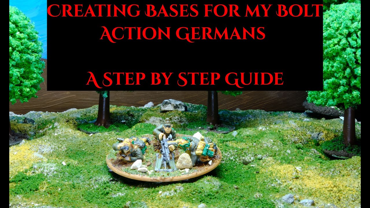 Basing for my Bolt Action Germans - Step by step. - YouTube