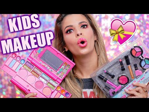 FULL FACE USING ONLY KIDS MAKEUP CHALLENGE
