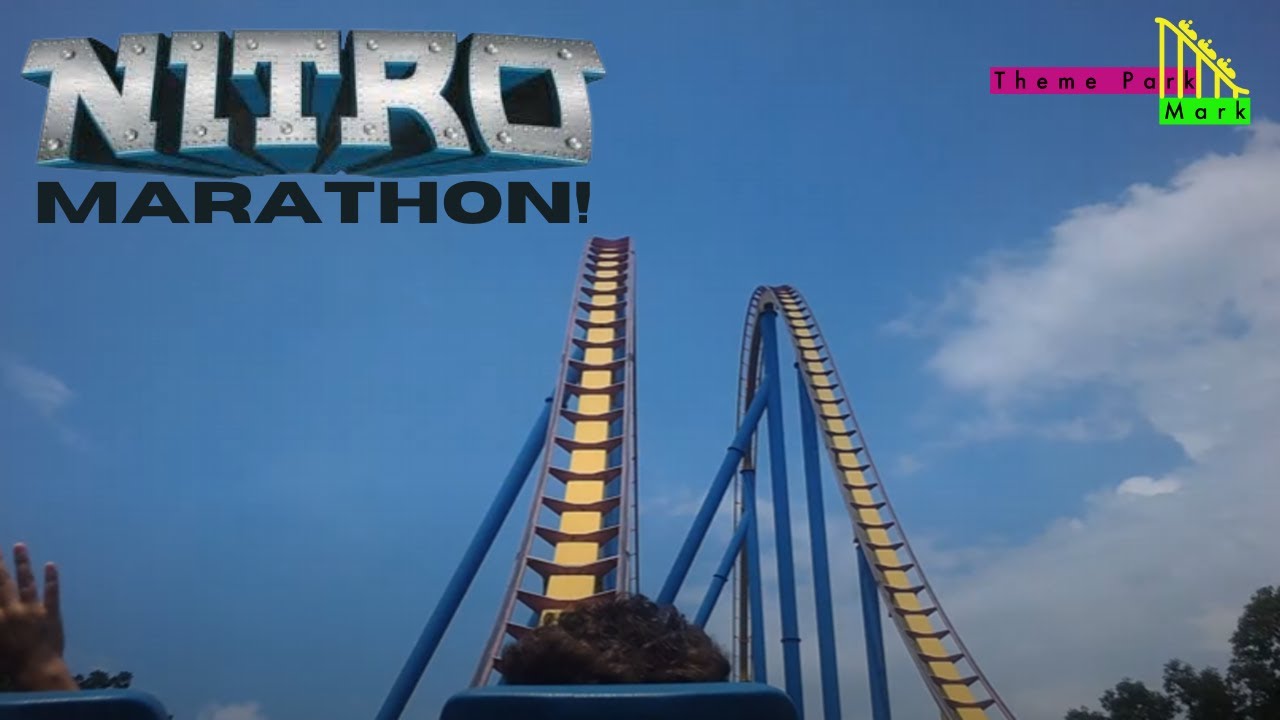 Nitro Marathon! - Six Flags Great Adventure (4K HD POV) - July 2024 ...