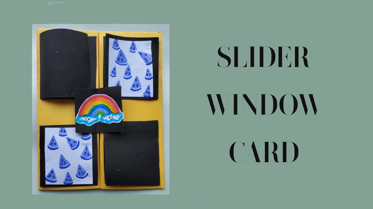 slider window card / diy card idea / paper craft#creative #art - YouTube