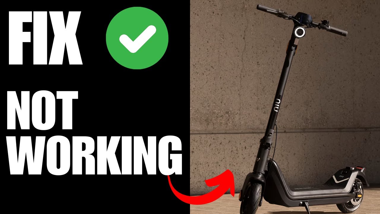 Niu kqi3 pro not turning on - How To Fix - YouTube