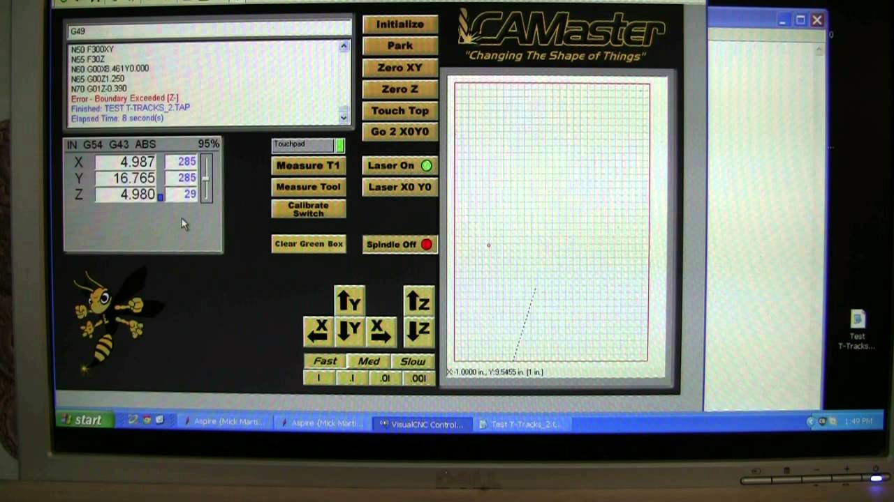 CAMaster CNC Router and Wincnc Video Tutorial Part 5 - YouTube