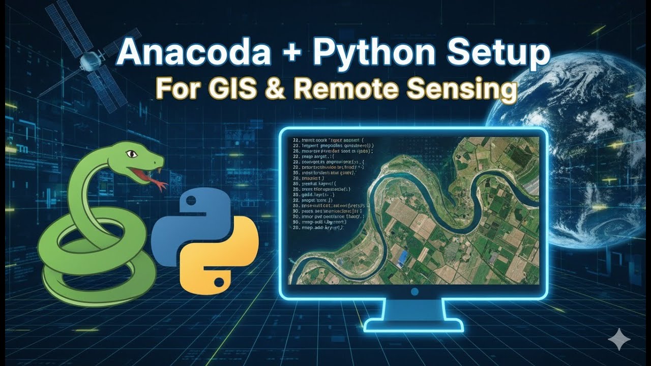 Getting started with Anaconda and Python for GIS and Remote Sensing Analysis - YouTube