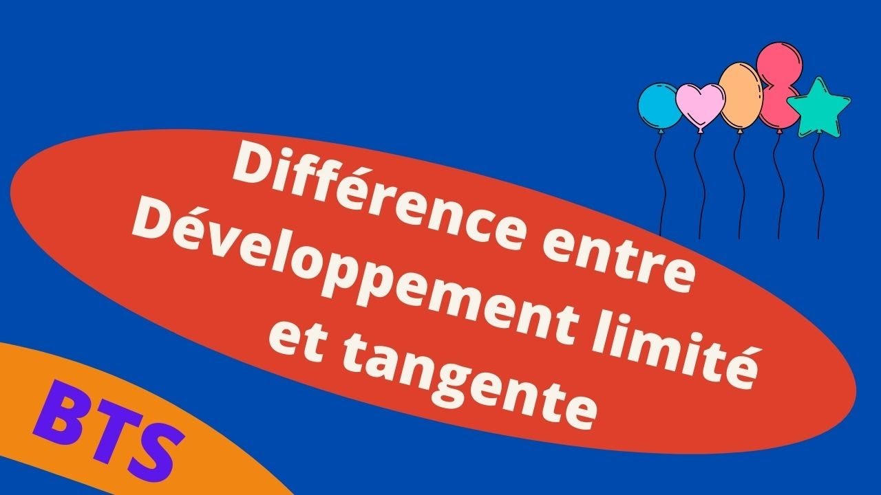 Différence entre développement limité et tangente - YouTube