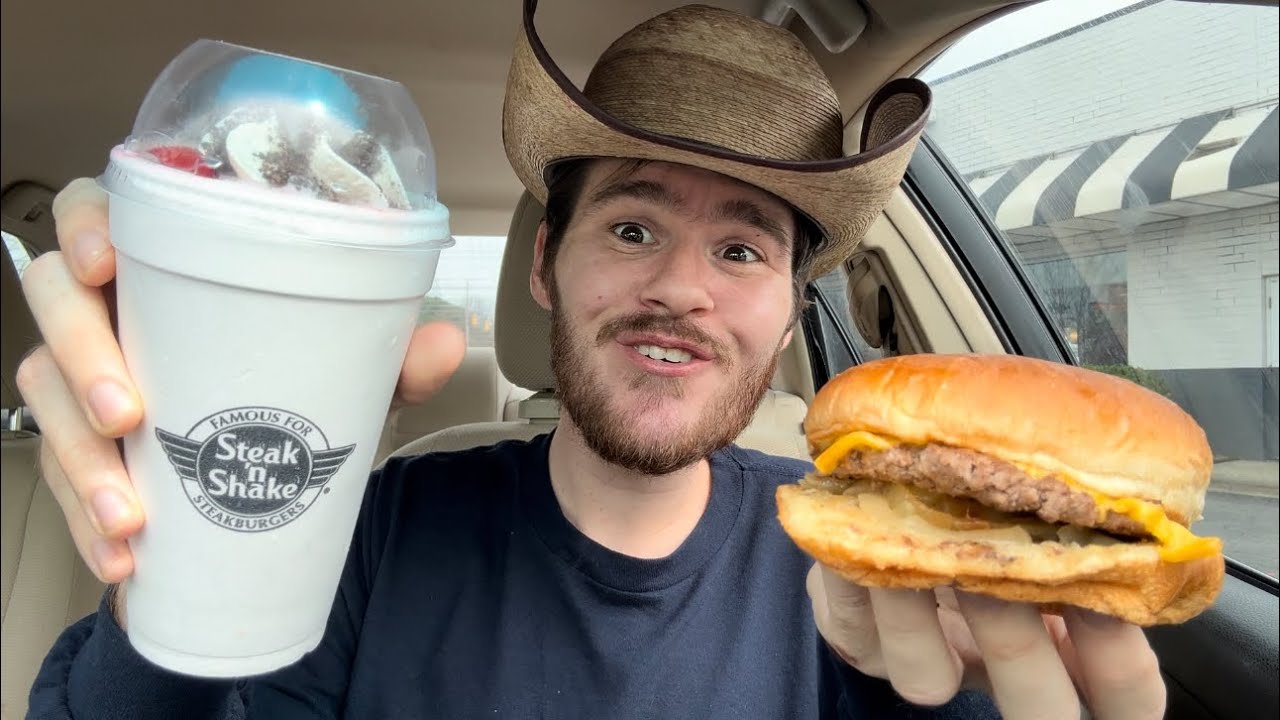 Steak n Shake Old-Fashioned Butter Steakburger and Red Velvet Oreo ...